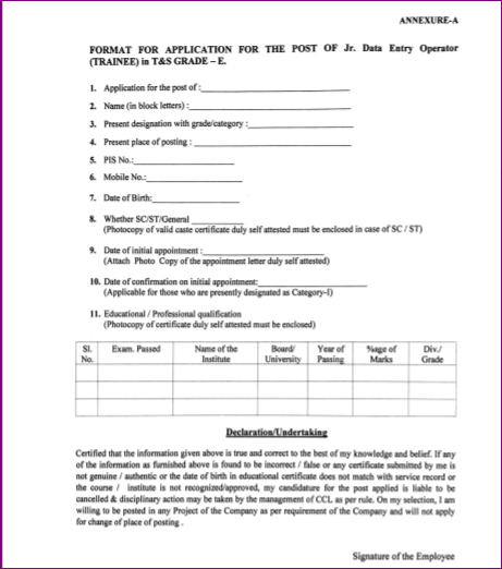 CCL Recruitment 2021: Apply For 177 Junior Data Entry Operator Jobs ...