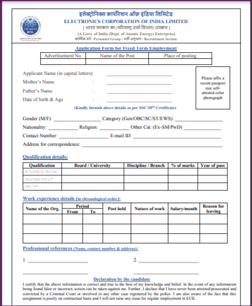 ECIL Recruitment 2021- For 21 Post Apply Check Now