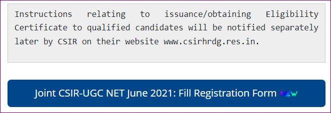 NTA CSIR UGC NET June 2021- Online Form Check Now