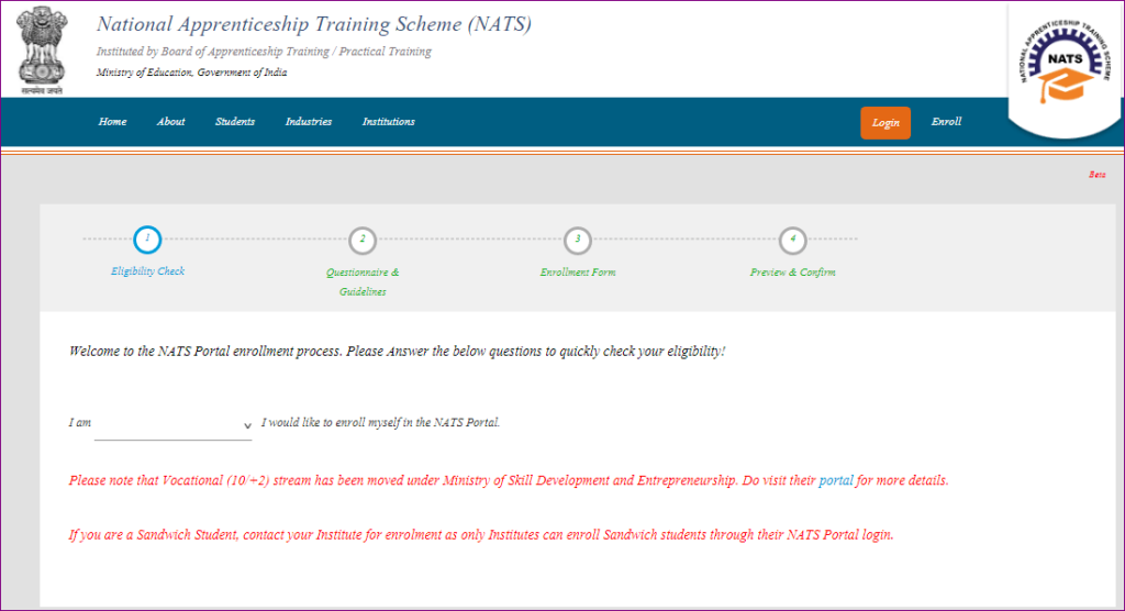 National Apprenticeship Training Scheme Portal Registration 2022 / NATS ...