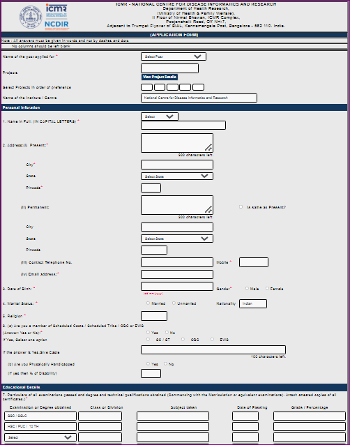 ICMR NCDIR Recruitment 2022: Apply For Computer Programmer, Scientist ...