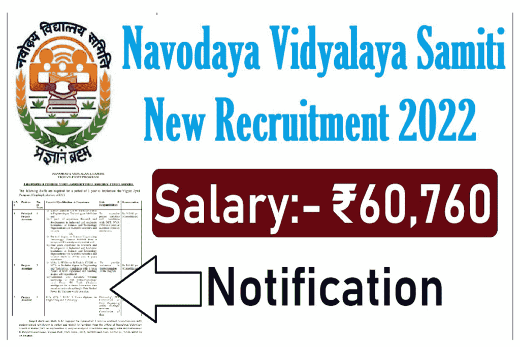 NVS Recruitment 2022 - Notification, Qualification, Eligibility ...