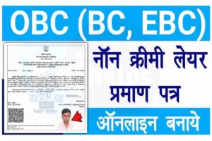 OBC NCL Certificate Apply Bihar: नॉन क्रीमी लेयर सर्टिफिकेट ऑनलाइन ...