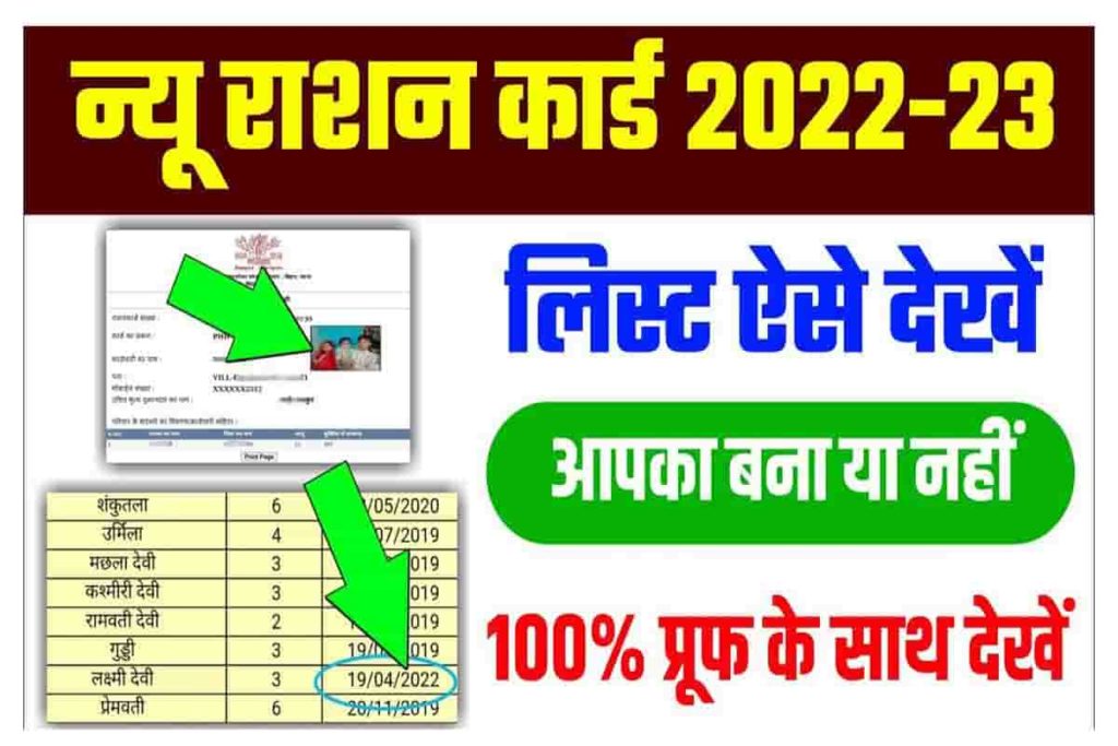 New Ration Card 2022 List: न्यू राशन कार्ड का ऐसे देखे लिस्ट, आपका बना ...