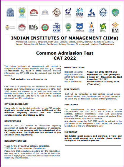 IIM CAT Online Form 2022: How To Fill CAT Application Form? | Last To Apply