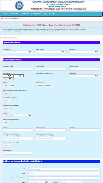 ER Railway Recruitment 2022: Online Apply 21 Post; Full Details Here