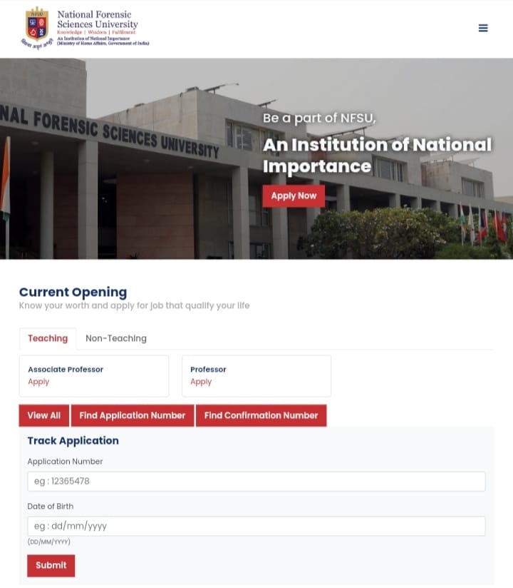 NFSU Recruitment 2022 – 70 Professor, Associate Professor Posts, Apply ...
