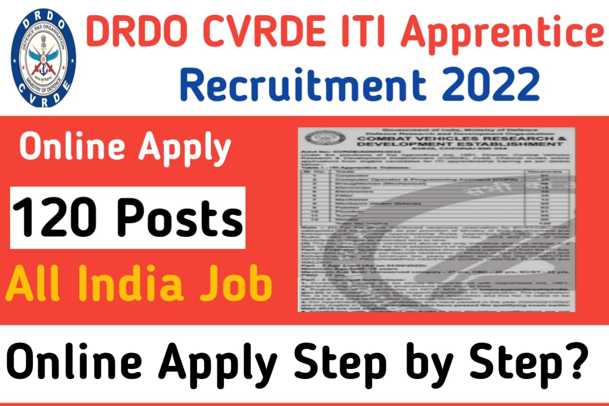 DRDO CVRDE ITI Apprentice Recruitment 2022: Online Apply For 120 Post ...