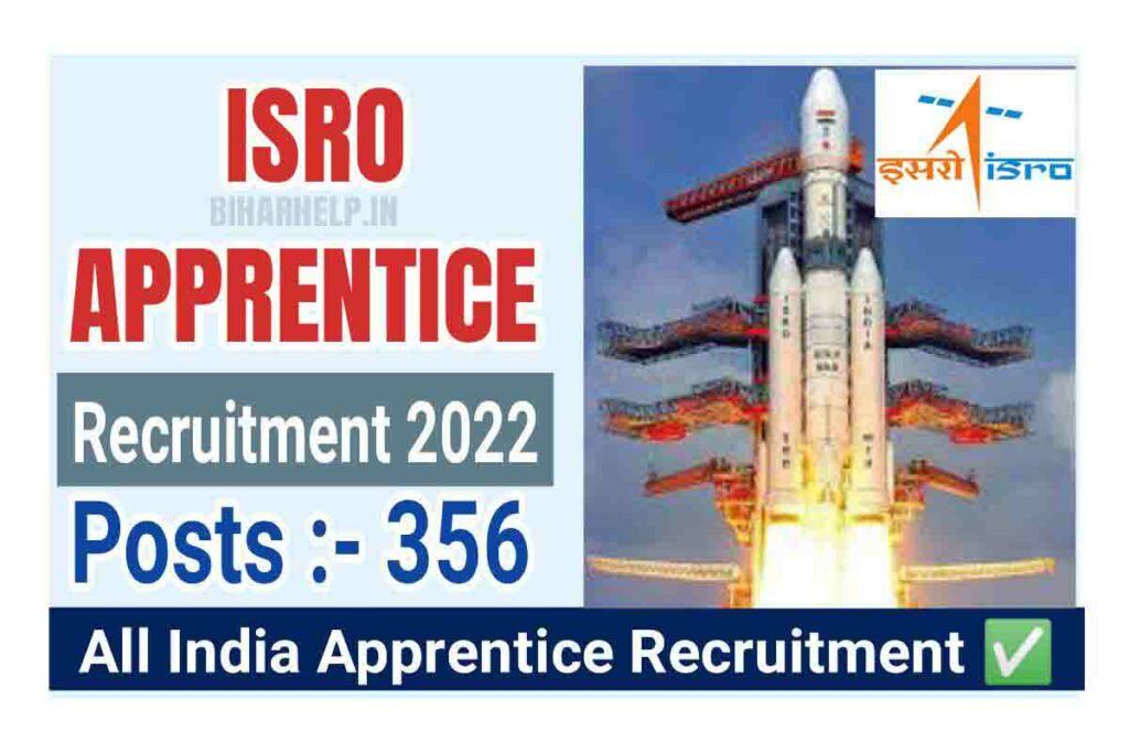 ISRO Apprentice Recruitment 2022 For 355 Vacancies, Apply Online - ISRO ...
