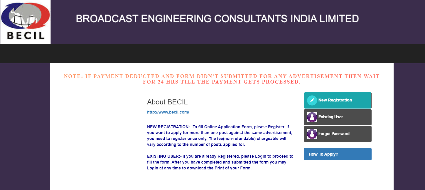 BECIL Temporary Staff Recruitment 2022 - Apply Online For 72 MTS ...