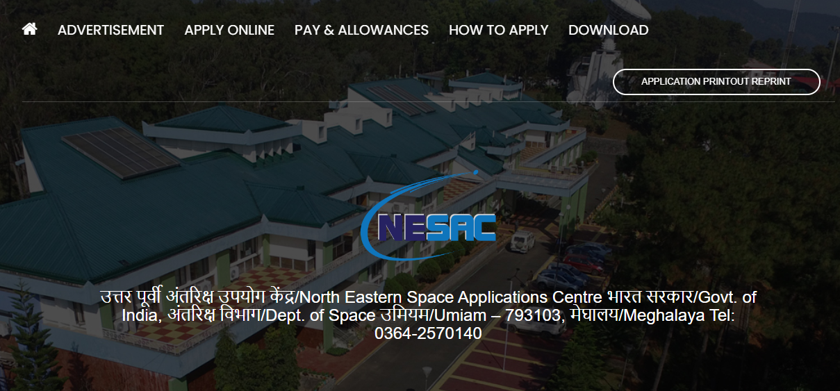 NESAC JRF, Research Scientist Recruitment 2022: Apply Online For 47 ...