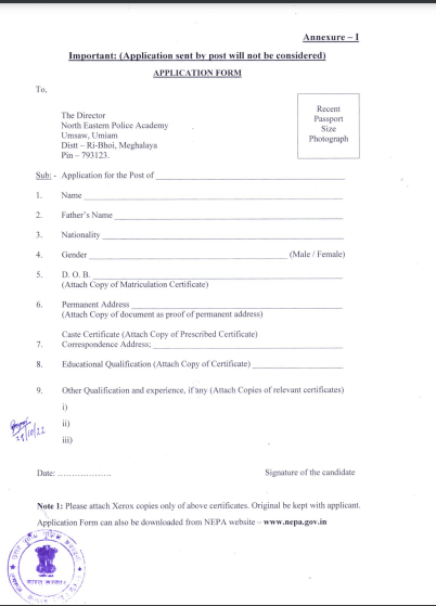 NEPA Recruitment 2023 Notification For 10th Apply Constable & MTS ...