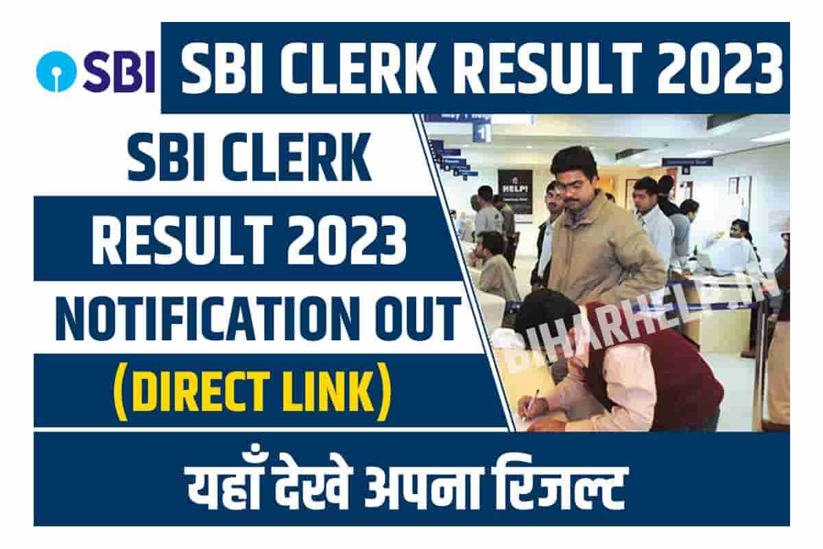 SBI Clerk Result 2023 SBI 10 