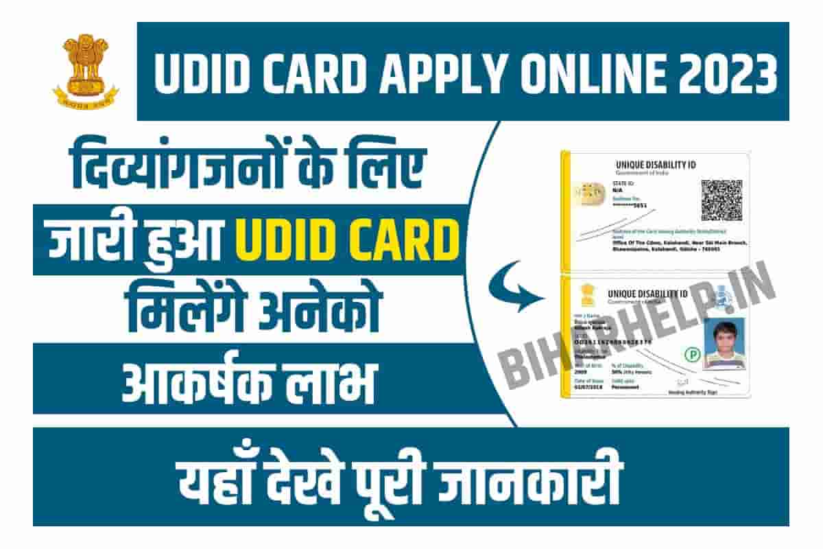UDID Card Apply Online 2023: दिव्यांगजनों के लिए जारी हुआ UDID Card ...