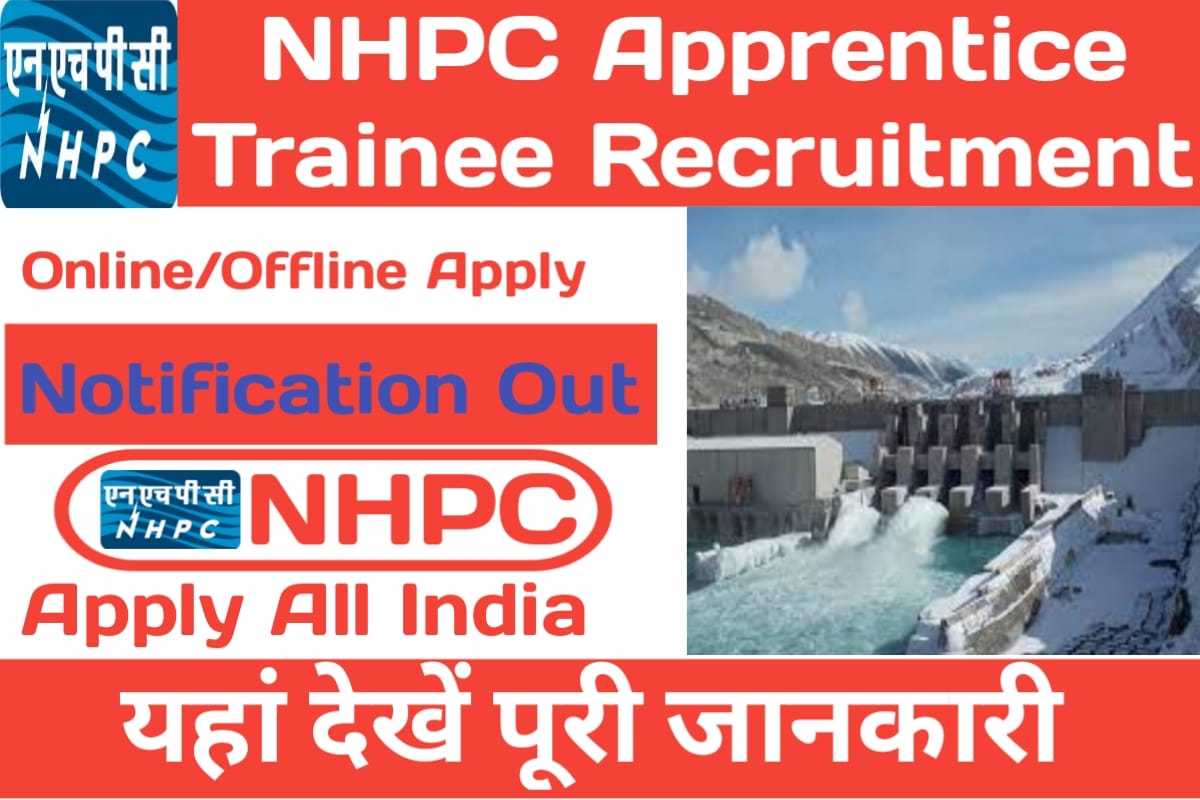 NHPC Apprenticeship Trainee Recruitment 2022 Online 10th Pass Posts, 80 ...
