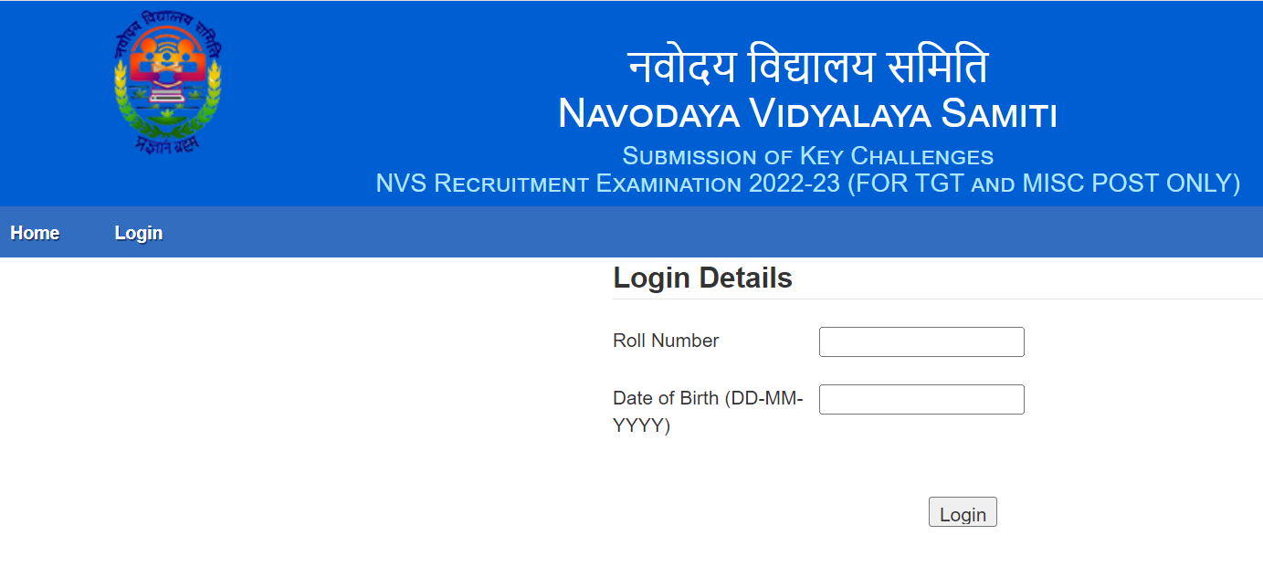 Navodaya Vidyalaya TGT, PGT Answer Key 2022 PDF Released, Download The NVS Response Sheet Exams