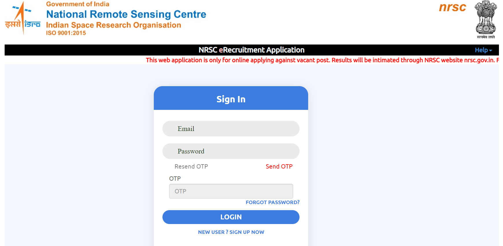 ISRO NRSC Recruitment 2023 Notification - Online Apply For 34 Research ...