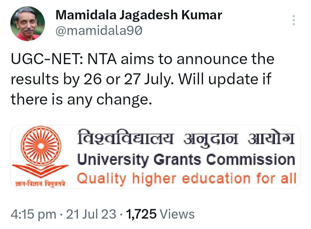 NTA UGC NET Result 2023 Direct Link ( Released) - How To Check & Download @ugcnet.nta.nic.in
