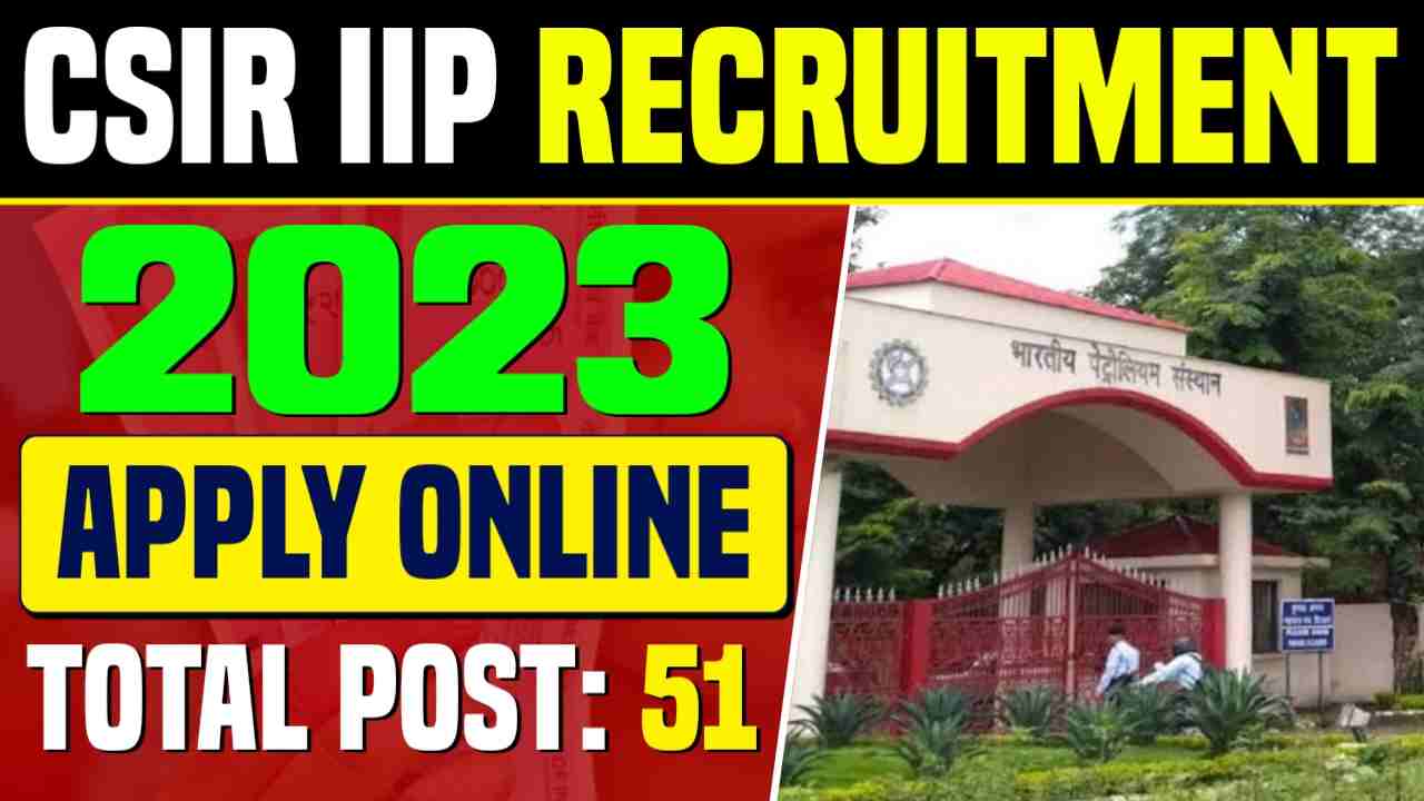 CSIR IIP Recruitment 2023 Apply Online For 51 Technical Assistant ...