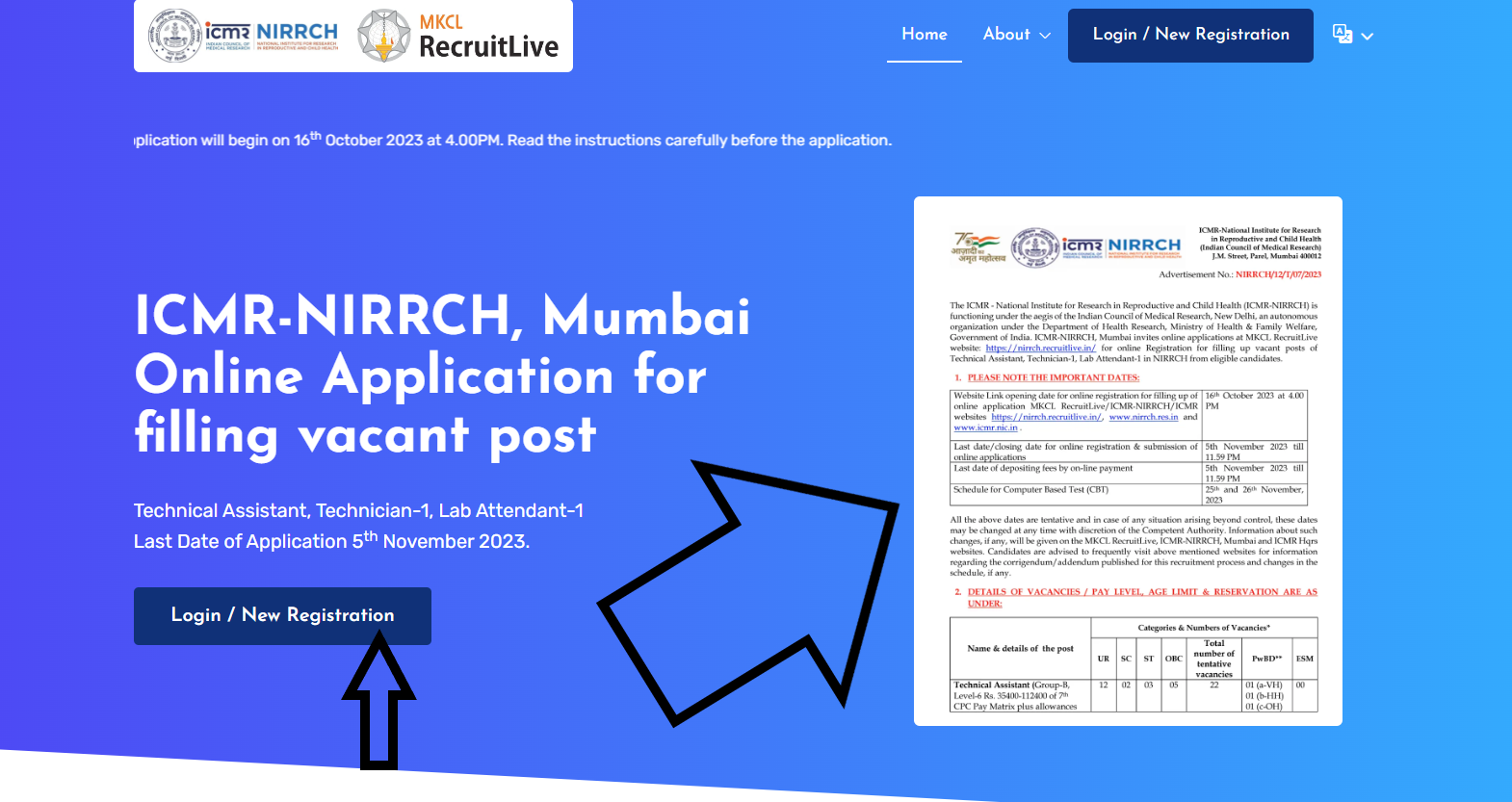 ICMR NIRRCH Recruitment 2023 Apply Online For 64 Technical Assistant, Technician And Lab ...
