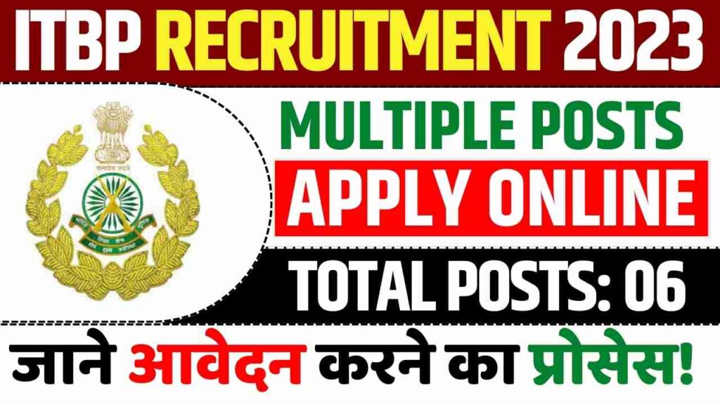 ITBP Recruitment 2023 Apply Online For 06 Assistant Commandant (Civil ...