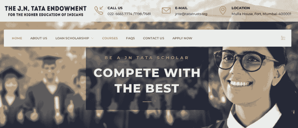 JN Tata Endowment Scholarship Application Form 2024-25 Online Apply ...