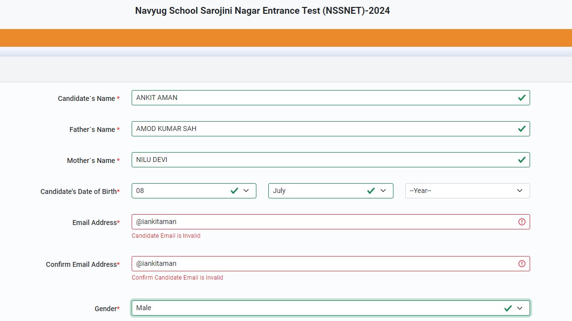 NSSNET 2024 Admission Form Registration For Class 9, 11 | Navyug School Sarojini Nagar Entrance ...