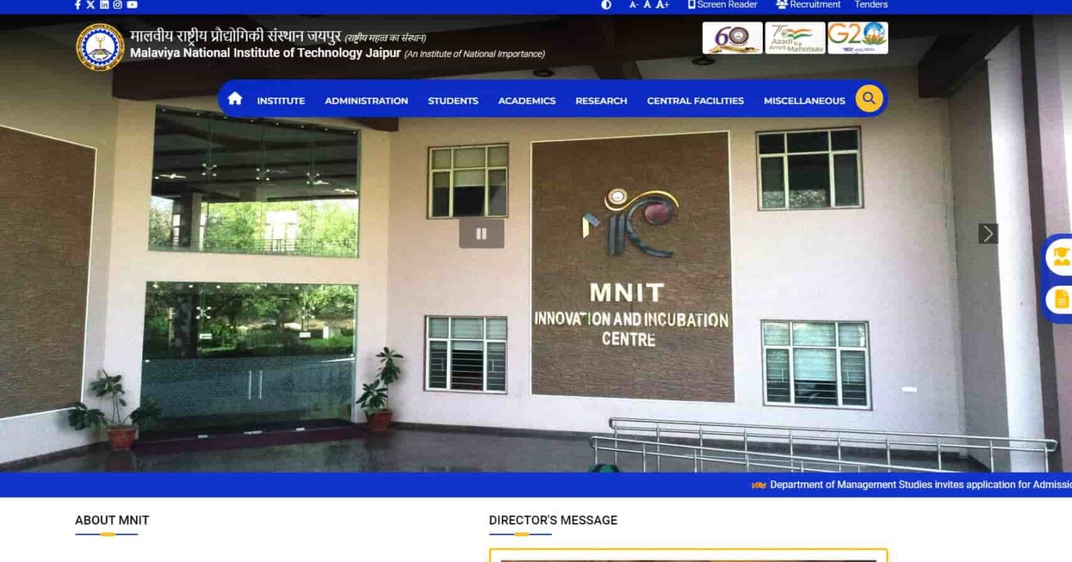 MNIT Jaipur Recruitment 2024 Notification - Apply For 15 Coach Post