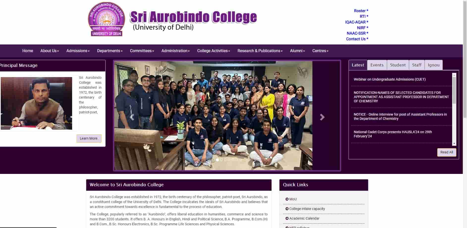 Sri Aurobindo College Recruitment 2024 Apply Online For 36 Non Teaching ...
