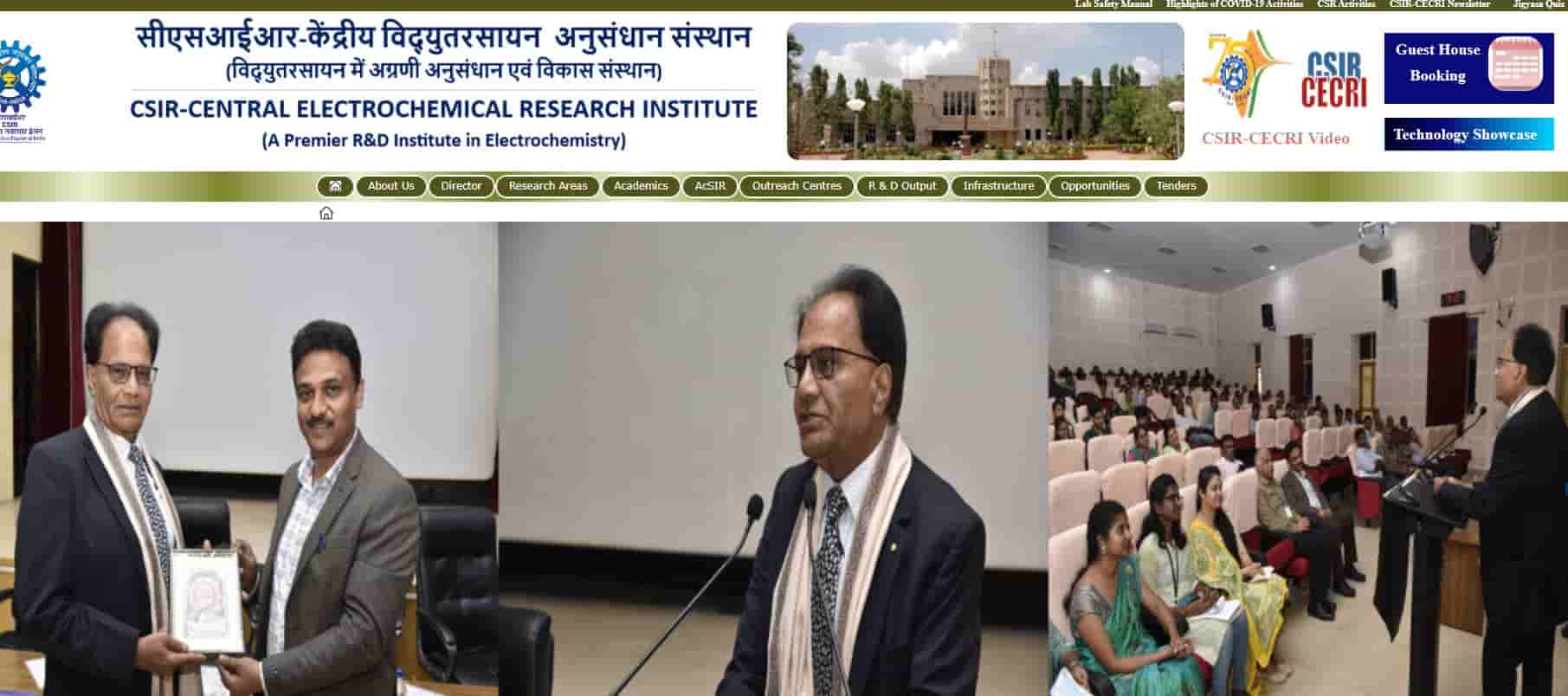 CSIR CECRI Recruitment 2024 Walk In Interview For 31 JRF, Project ...