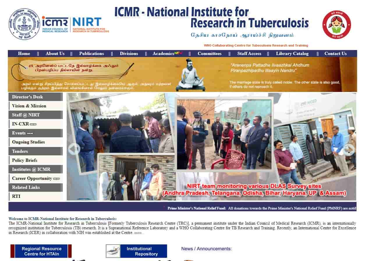 ICMR NIRT Vacancy 2024 Apply Online For 15 Project Driver Cum Mechanic Post