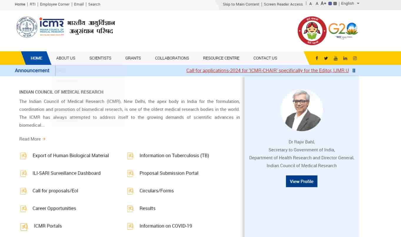 ICMR RMRIMS Recruitment 2024 Apply Online For 21 Project Research Scientist, Project Technical ...