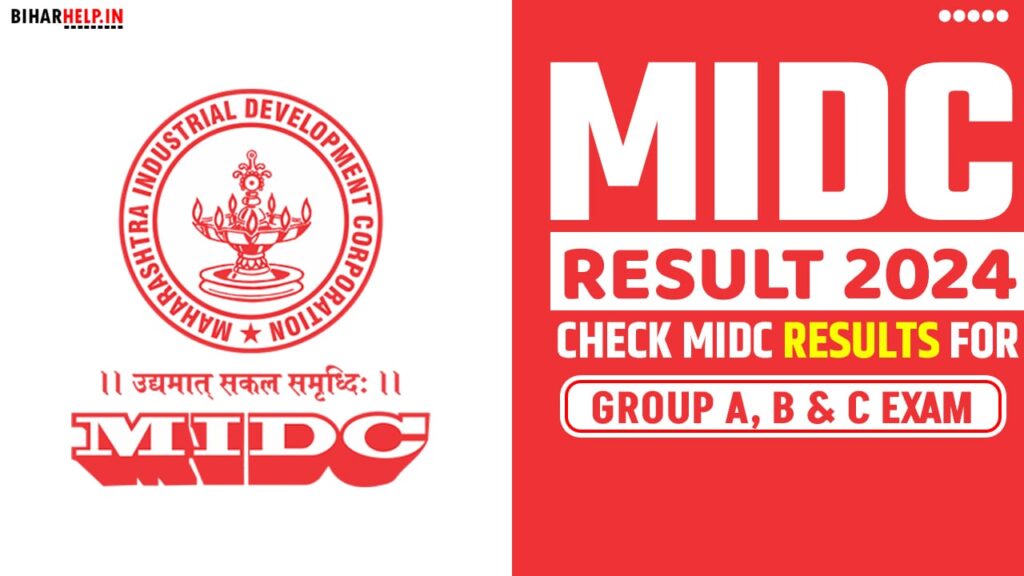 MIDC Result 2024 - Check MIDC Results For Group A, B & C Exam @midcindia.org
