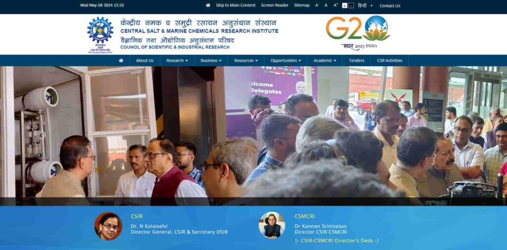 CSIR CSMCRI Vacancy 2024 Walk In Interview For 22 Research Interns Post