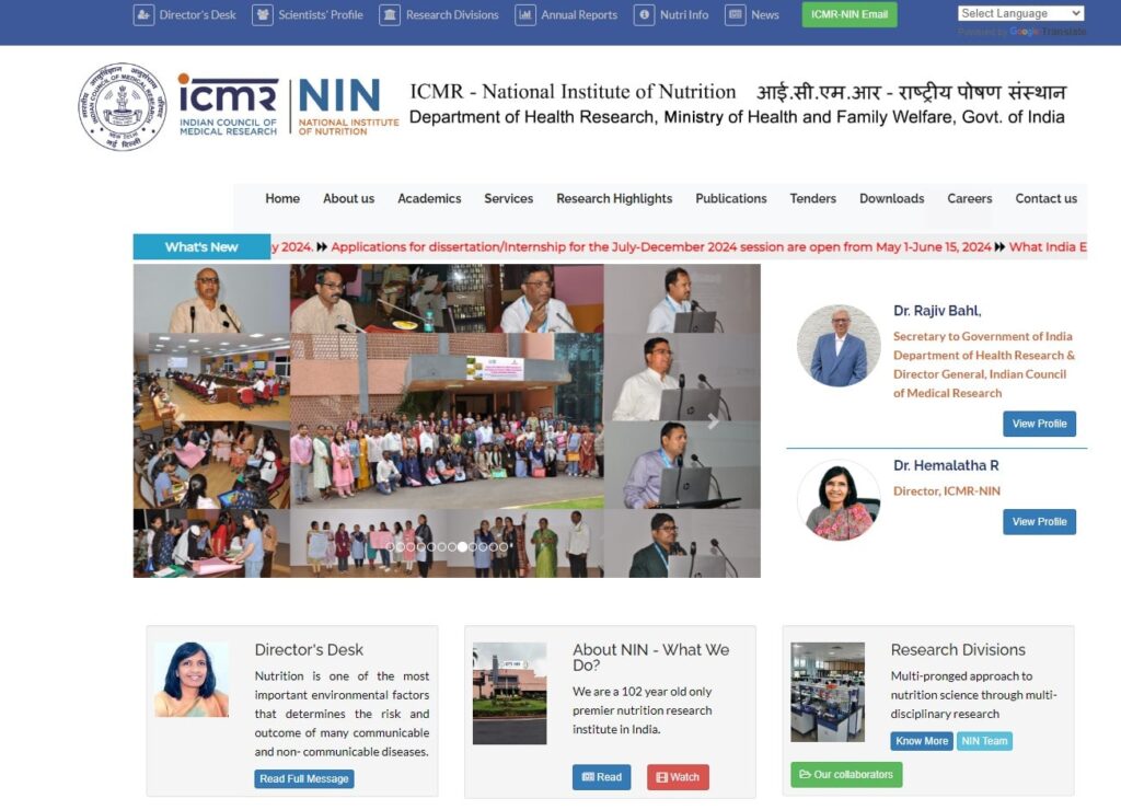 ICMR NIN Recruitment 2024 Walk In Interview For 19 Jr Medical Officer, Field Worker And Other Post