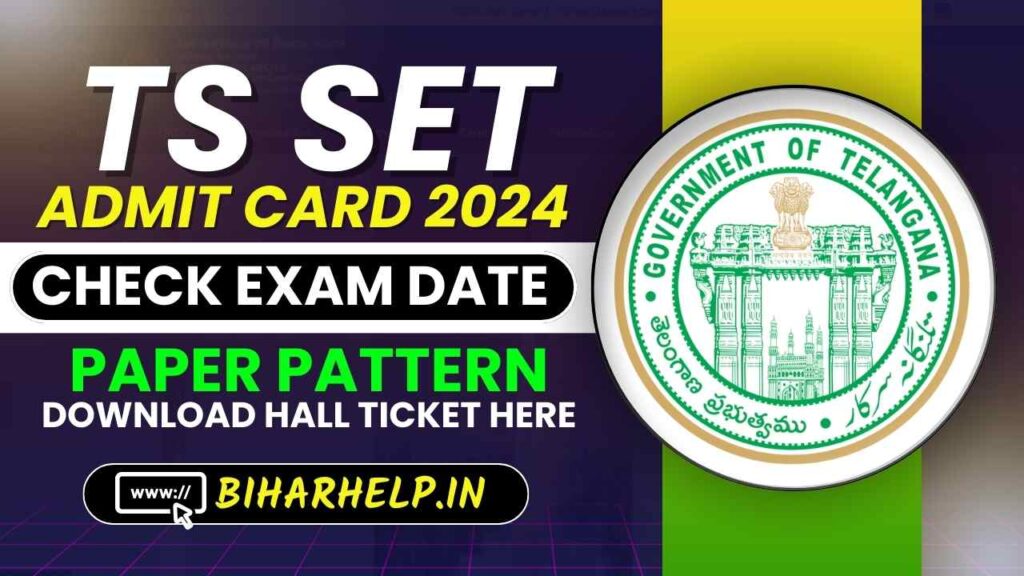 TS SET Admit Card 2024 OUT - Download Now Telangana SET Hall Ticket ...