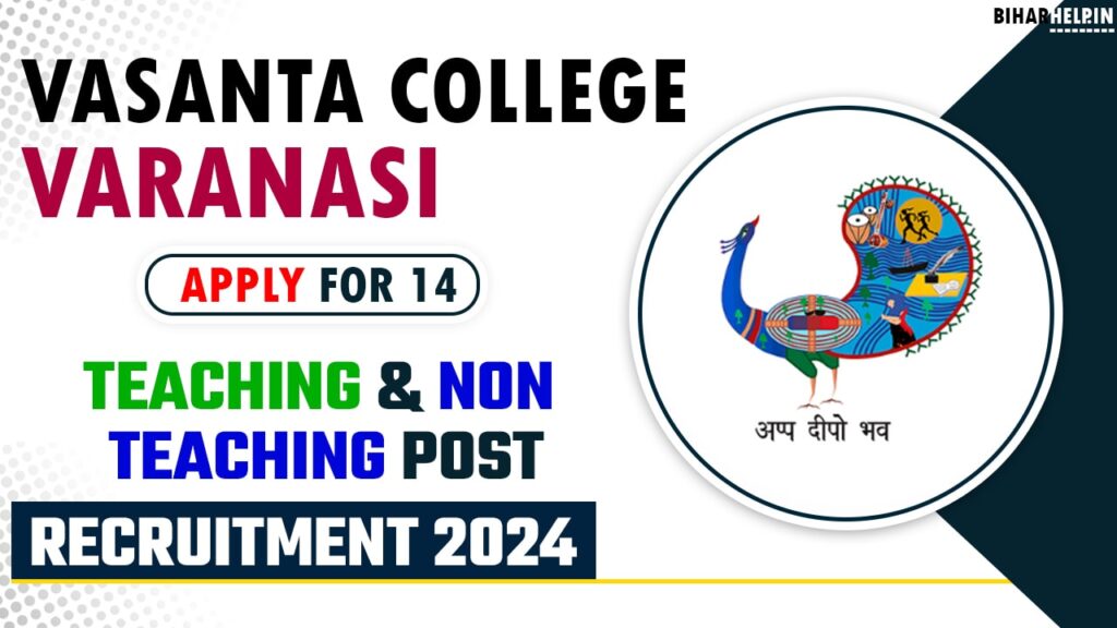 Vasanta College Varanasi Recruitment 2024 Apply For 14 Teaching & Non ...