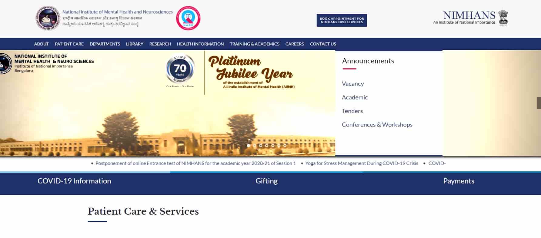 NIMHANS Recruitment 2024 Apply For 11 Clinical Psychologist Post