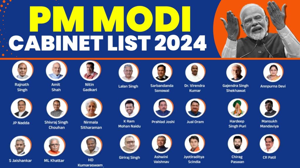 PM Modi Cabinet List 2024: पी.एम मोदी की तीसरी पारी मे कौन बने कैबिनेट मंत्री और कौन बने राज्य ...