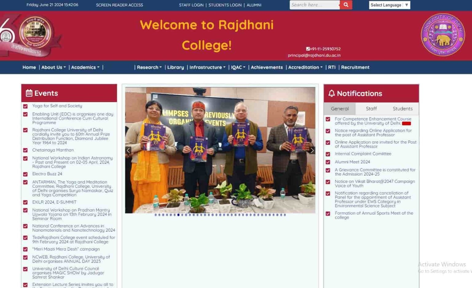 Rajdhani College Delhi Recruitment 2024 Apply Online For 62 Assistant Professor Post