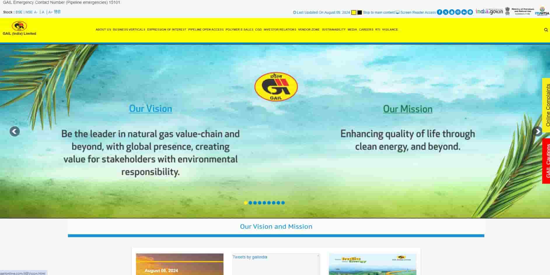 GAIL India Limited Vacancy 2024 Apply Online For Various 391 Non ...