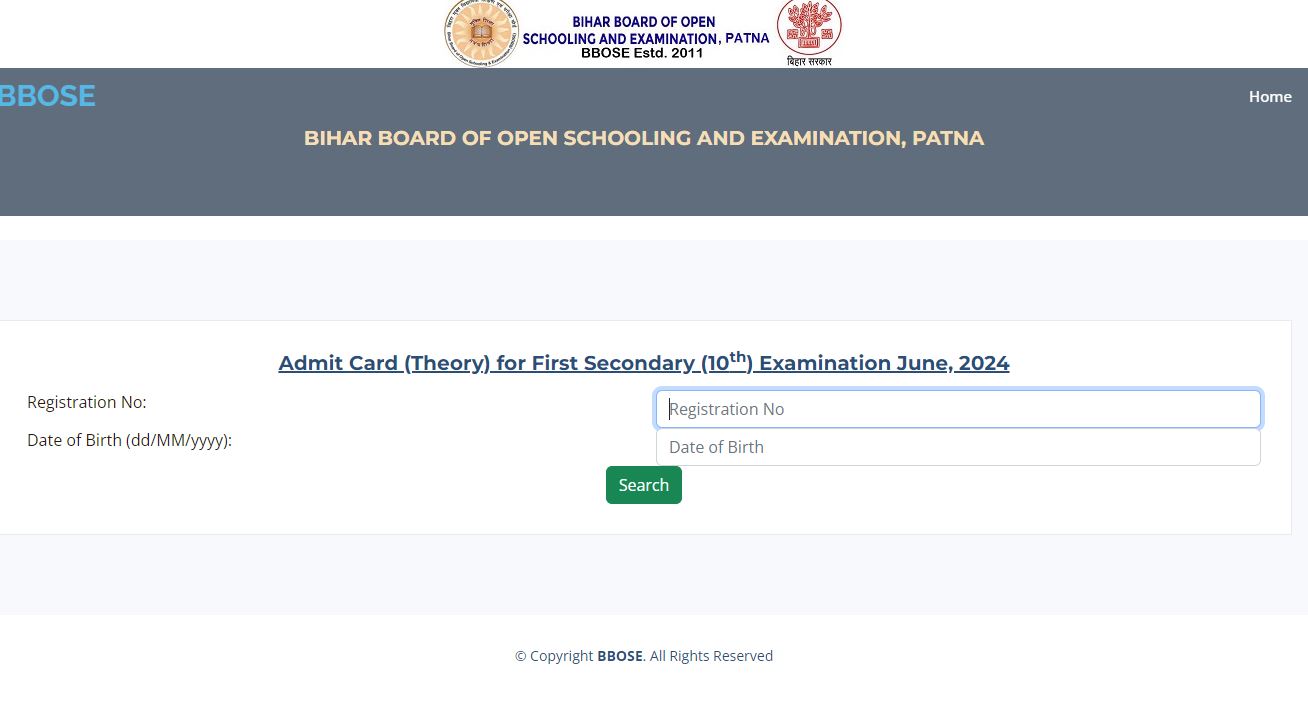 BBOSE Admit Card 2024 - BBOSE Class 10th And 12th Theory Exam Admit ...