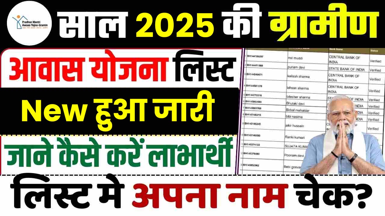 PM Awas Yojana Gramin List 2025: पी.एम आवास योजना (ग्रामीण) की नई लिस्ट ...