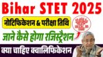 Bihar STET 2025 Online Apply Start - Notification, Date, Registration ...