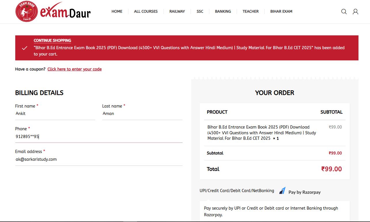 Bihar BEd Entrance Exam Book 2025 (PDF) - 4500+ VVI Questions With ...