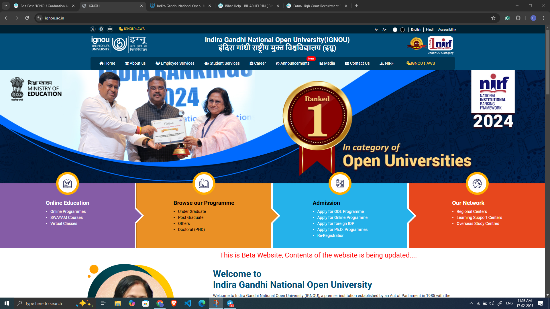 IGNOU Graduation Admission Fee 2025: BA, B.Sc, B.Com, BCA, BBA Courses ...