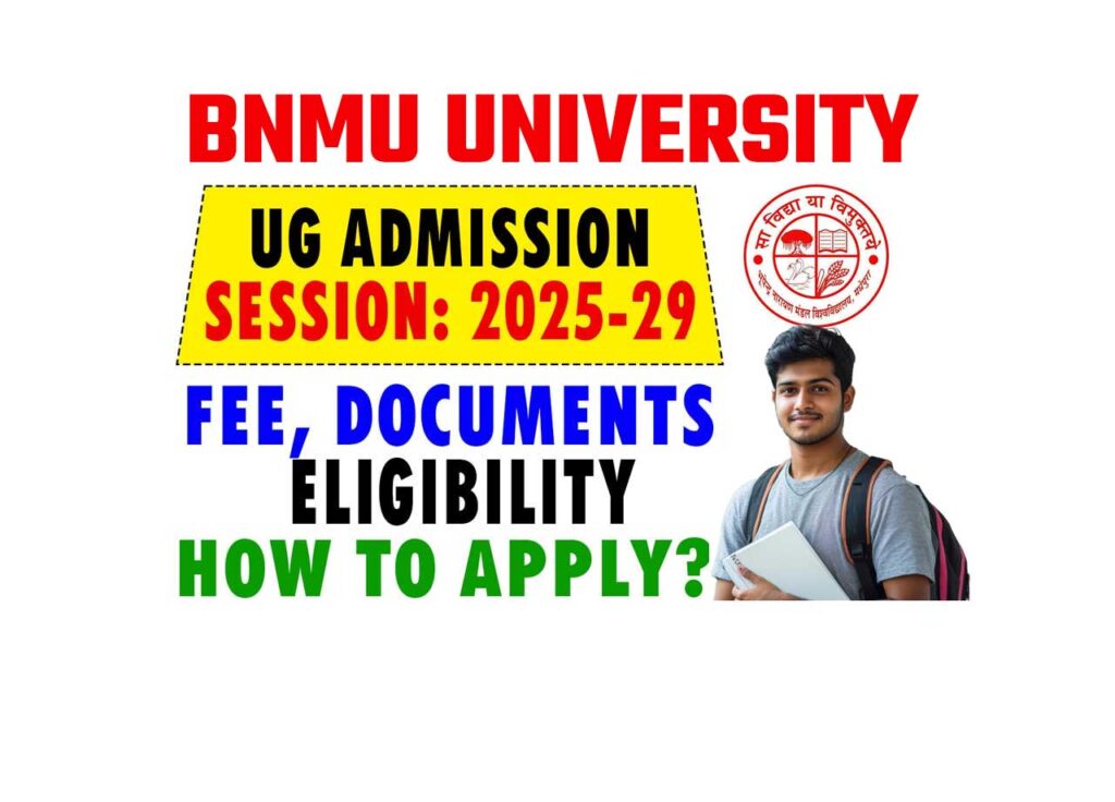 BNMU UG Admission 2025-29 Online Apply (Start) - Fee, Documents ...