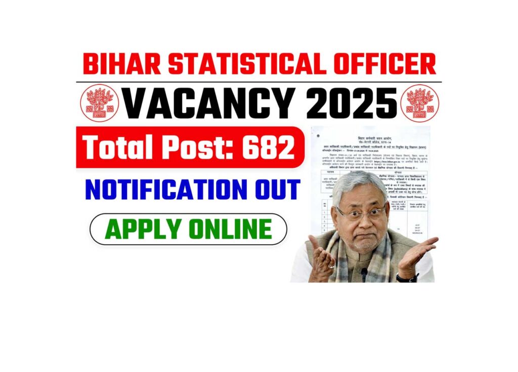 Bihar Statistical Officer Vacancy 2025: Apply Online For 682 Posts ...