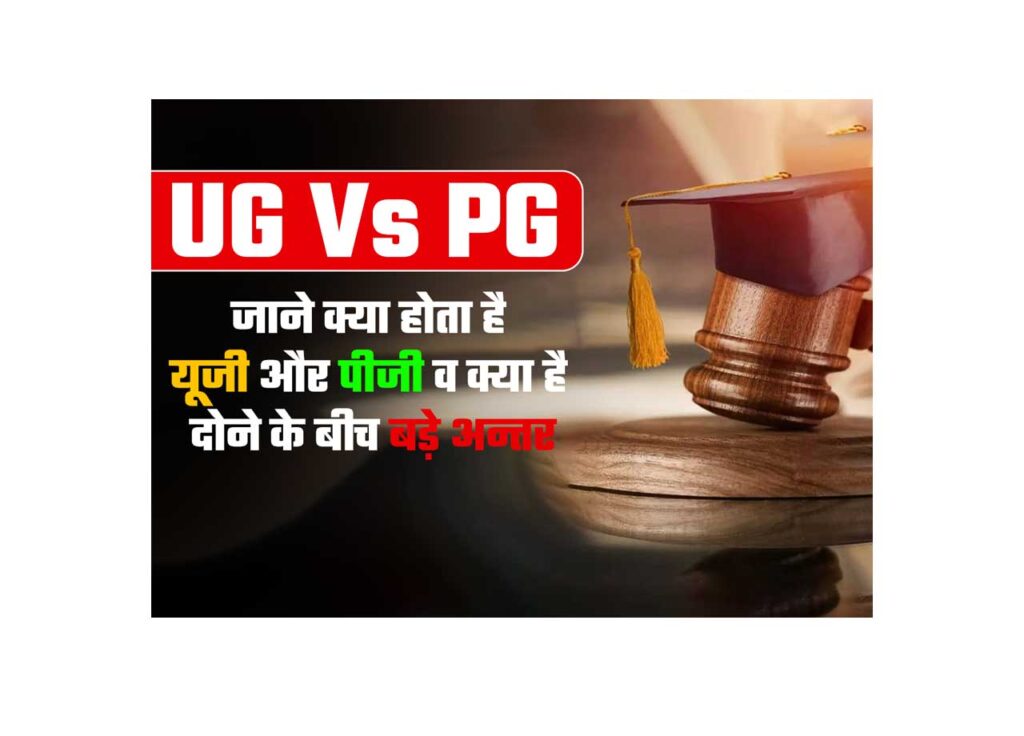UG Vs PG: Understanding The Key Differences, Course Options, And Career Pathways For Students