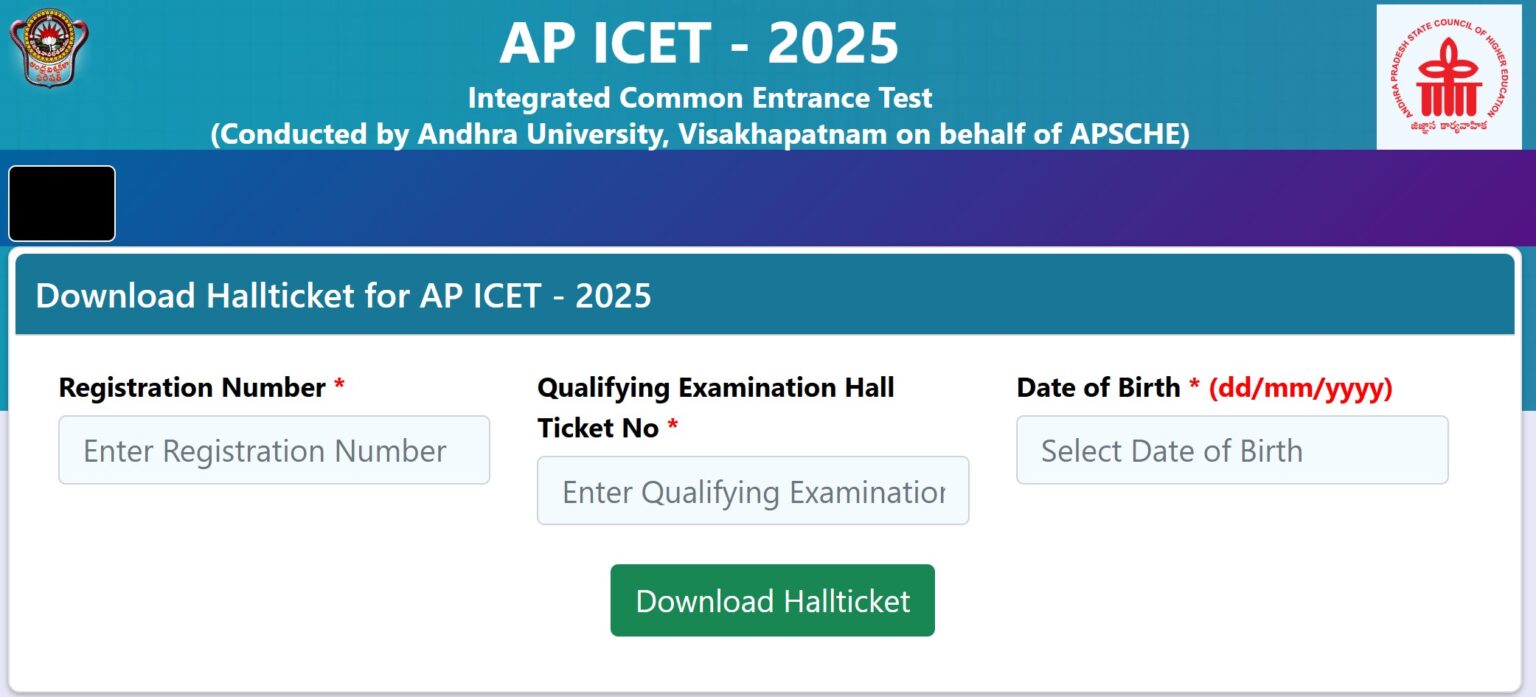 AP ICET Hall Ticket 2025 (Released): Download Now AP ICET Admit Card, Exam Date @cets.apsche.ap ...